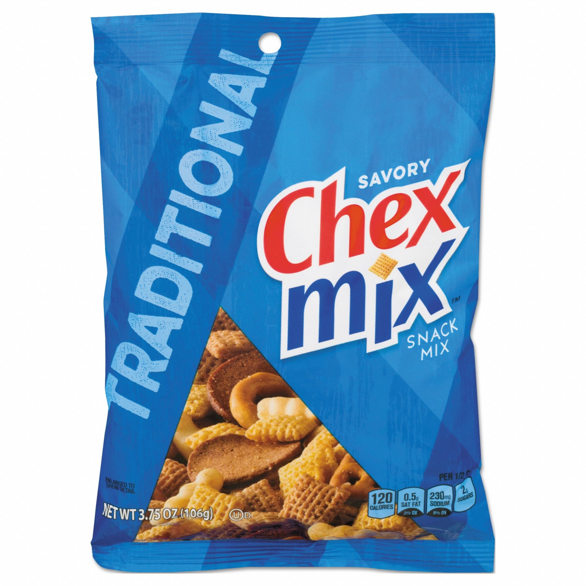 CHEX MIX, Traditional Mix, 3.75 oz Item Size, Crackers - 807DG4 ...