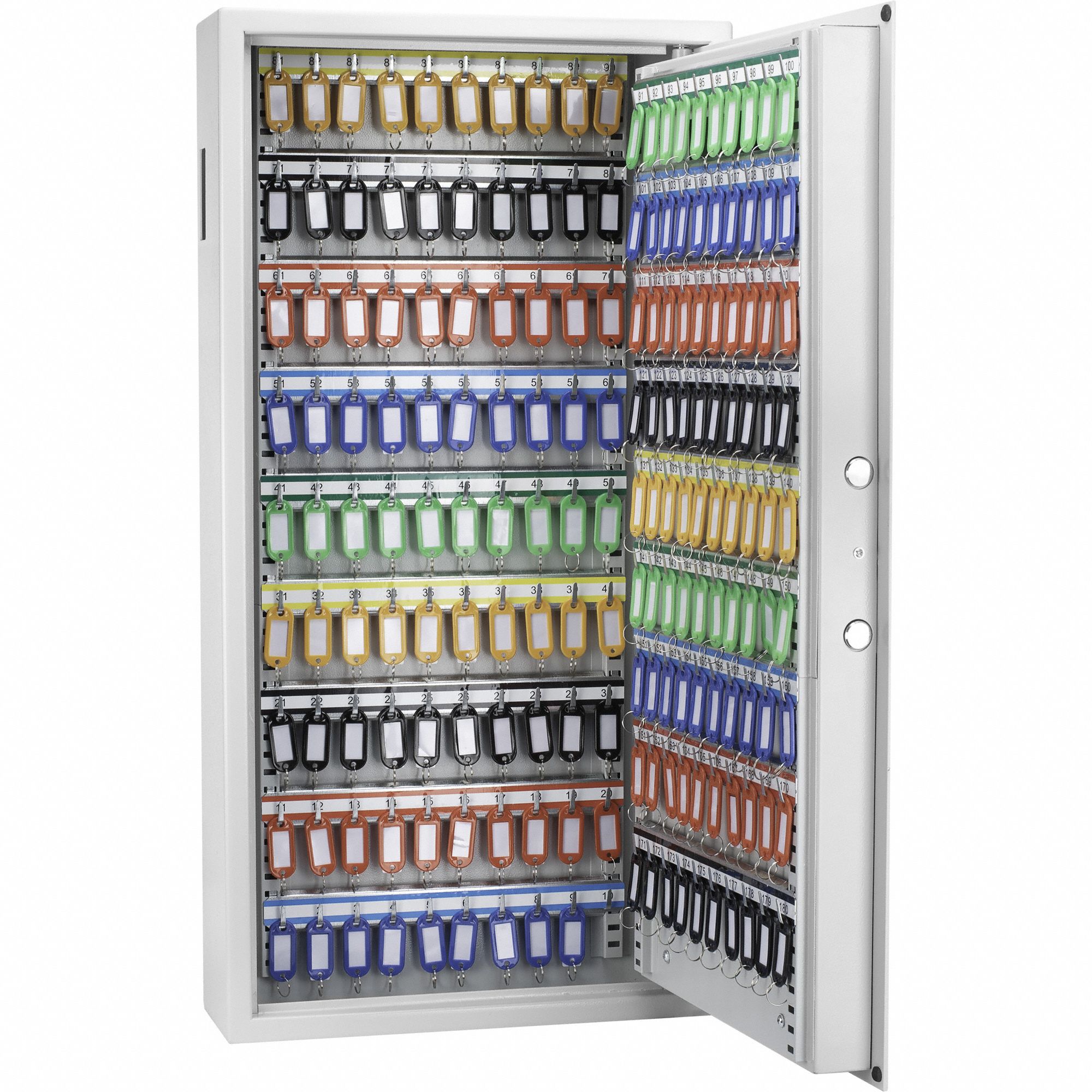 180 Key Capacity, Digital Lock, Key Cabinet - 69ZU73|AX13350 - Grainger