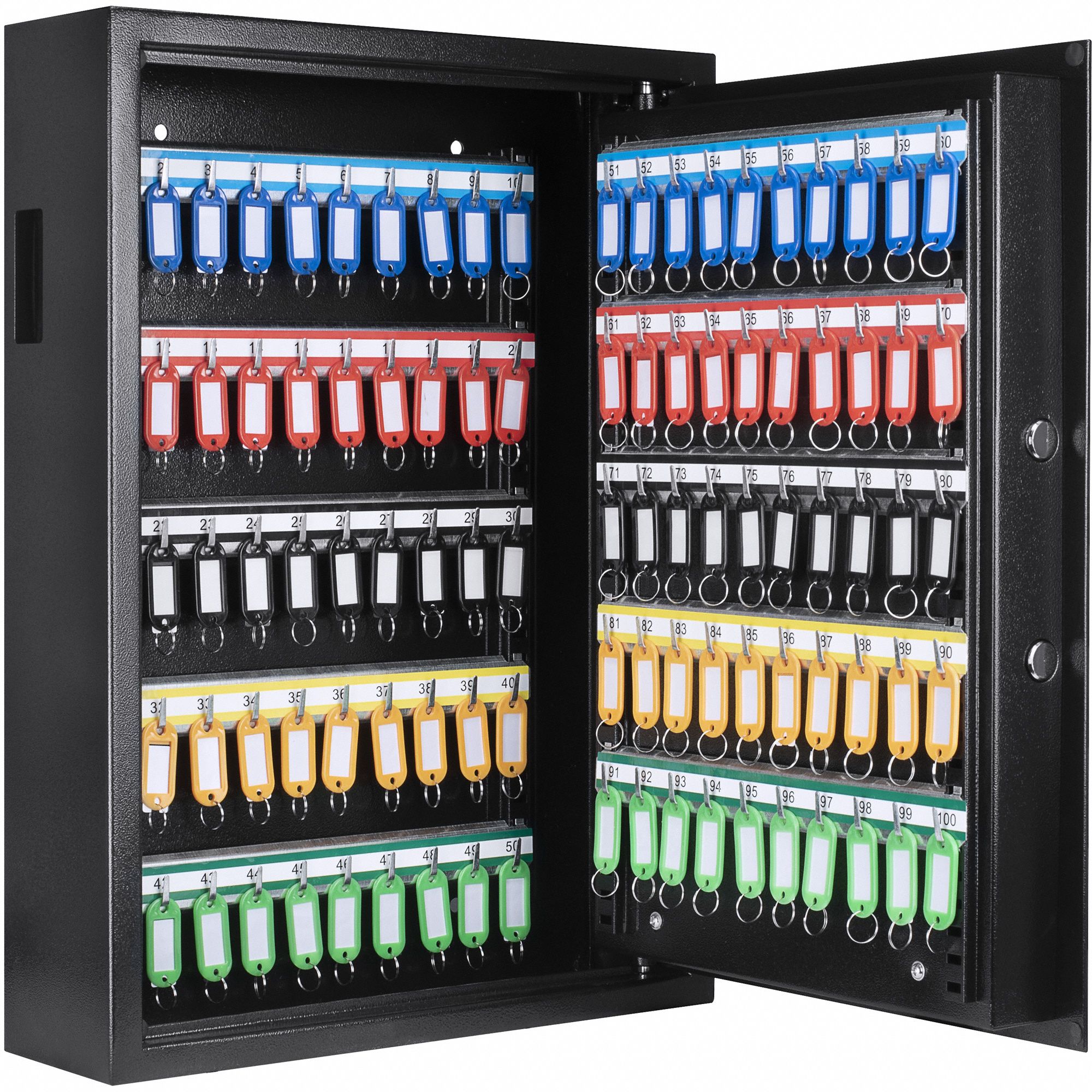 100 Key Capacity, Digital Lock, Key Cabinet - 69ZU72|AX13370 - Grainger