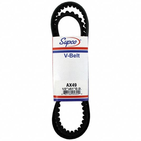 SUPCO, Molded Cogged V Belt,AX49 - 304T06|AX49 - Grainger