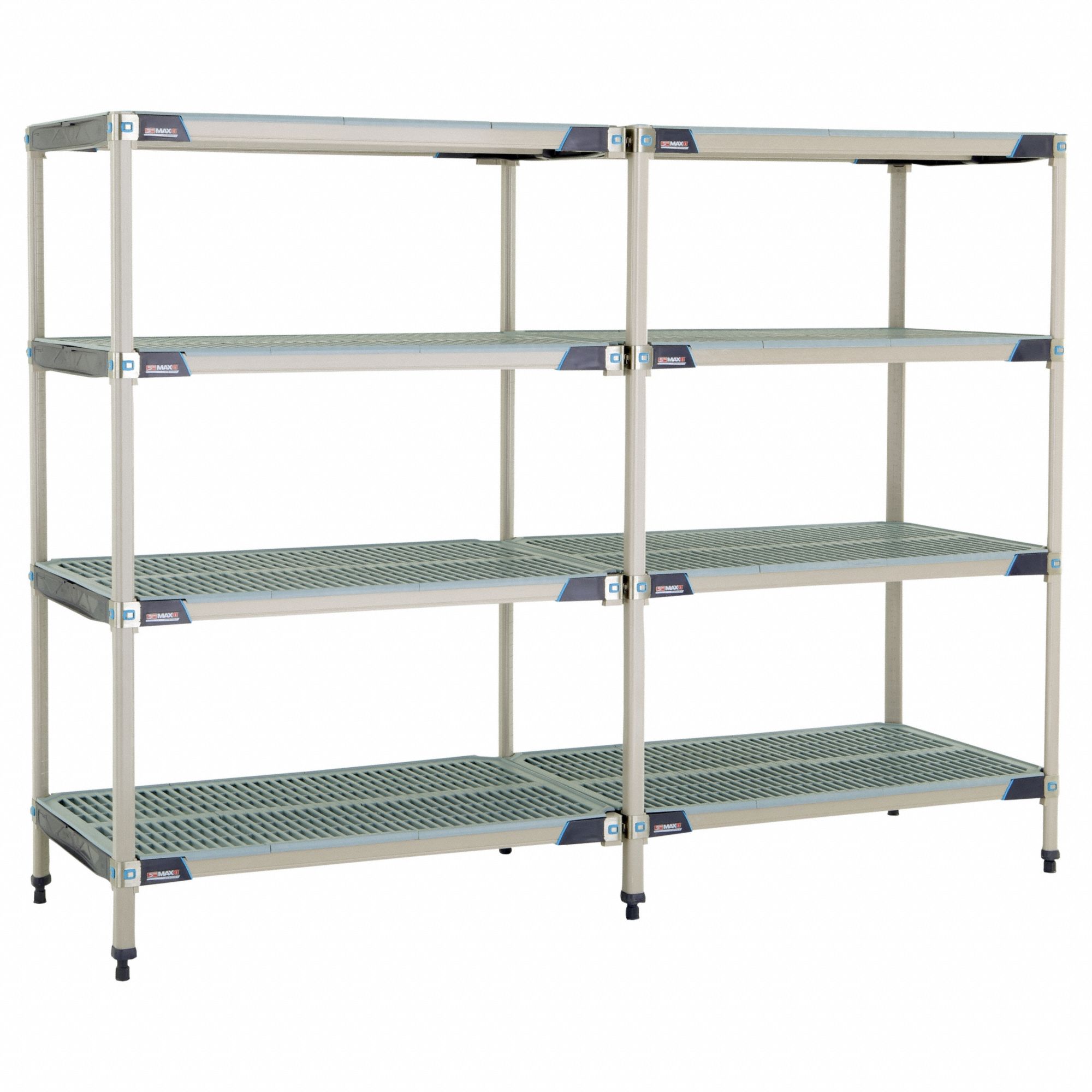 METRO, 24 in x 42 in, 62 in Overall Ht, Plastic Industrial Shelving ...