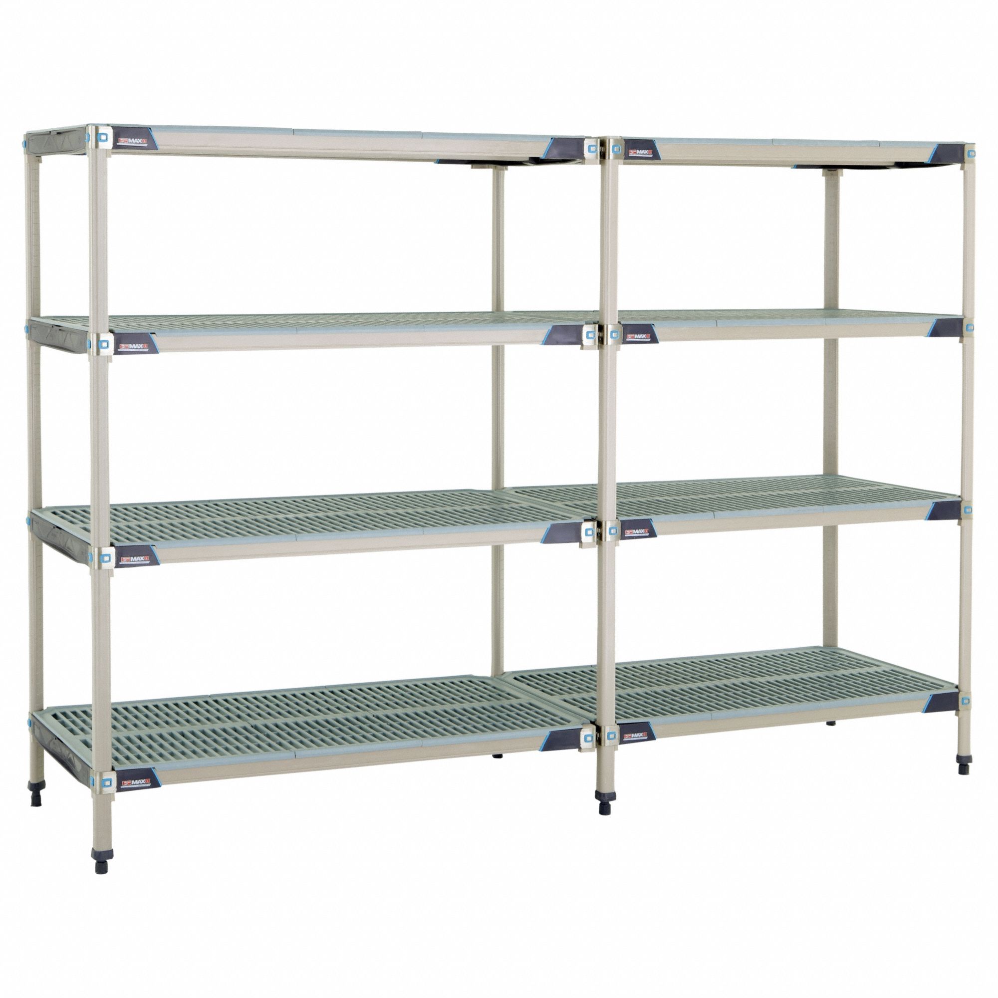 METRO, 24 in x 48 in, 62 in Overall Ht, Plastic Industrial Shelving ...