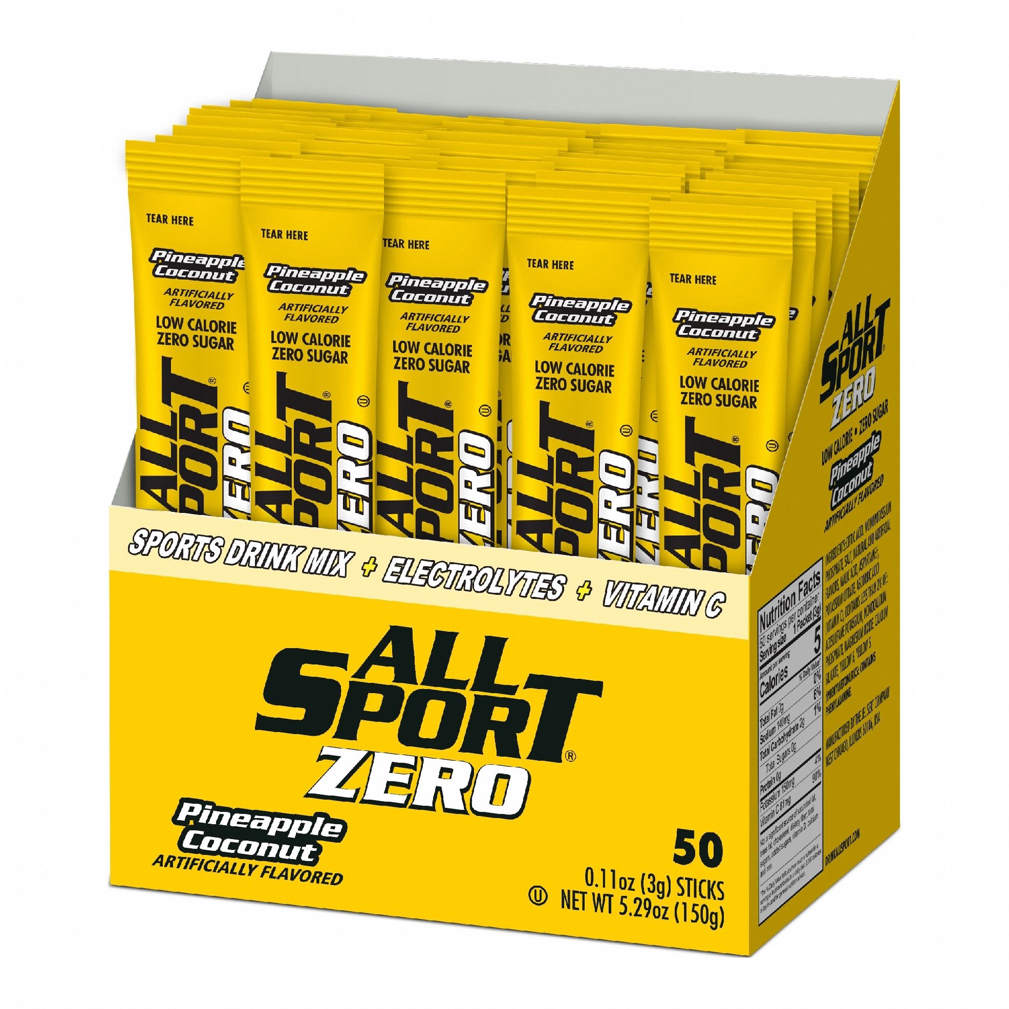 ALL SPORT, Pineapple Coconut, Single-Serve, Sports Drink Mix - 841CL2 ...