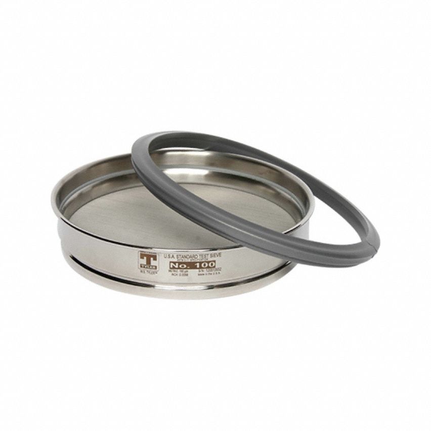 W.S. TYLER, Stainless Steel, 7 7/8 in Outside Dia, Air Jet Test Sieve ...