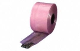 Poly Tubing,12" W,750 ft Roll,Pink - Grainger