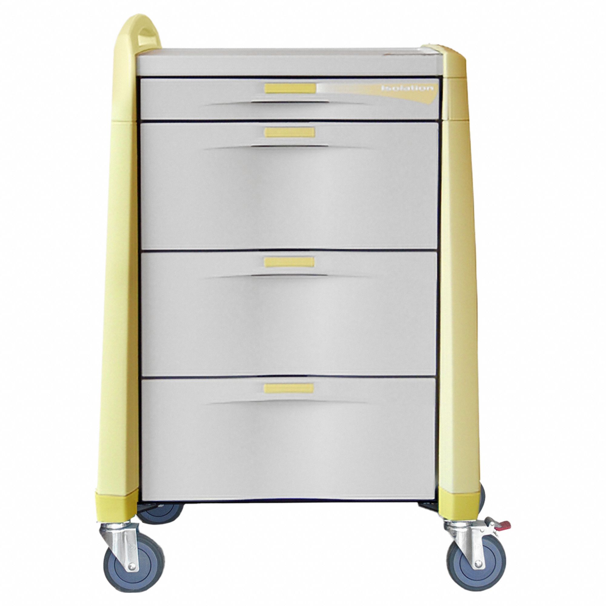 CAPSA HEALTHCARE, Polymer, (1) Swivel with Brake/(3) Swivel, Isolation ...