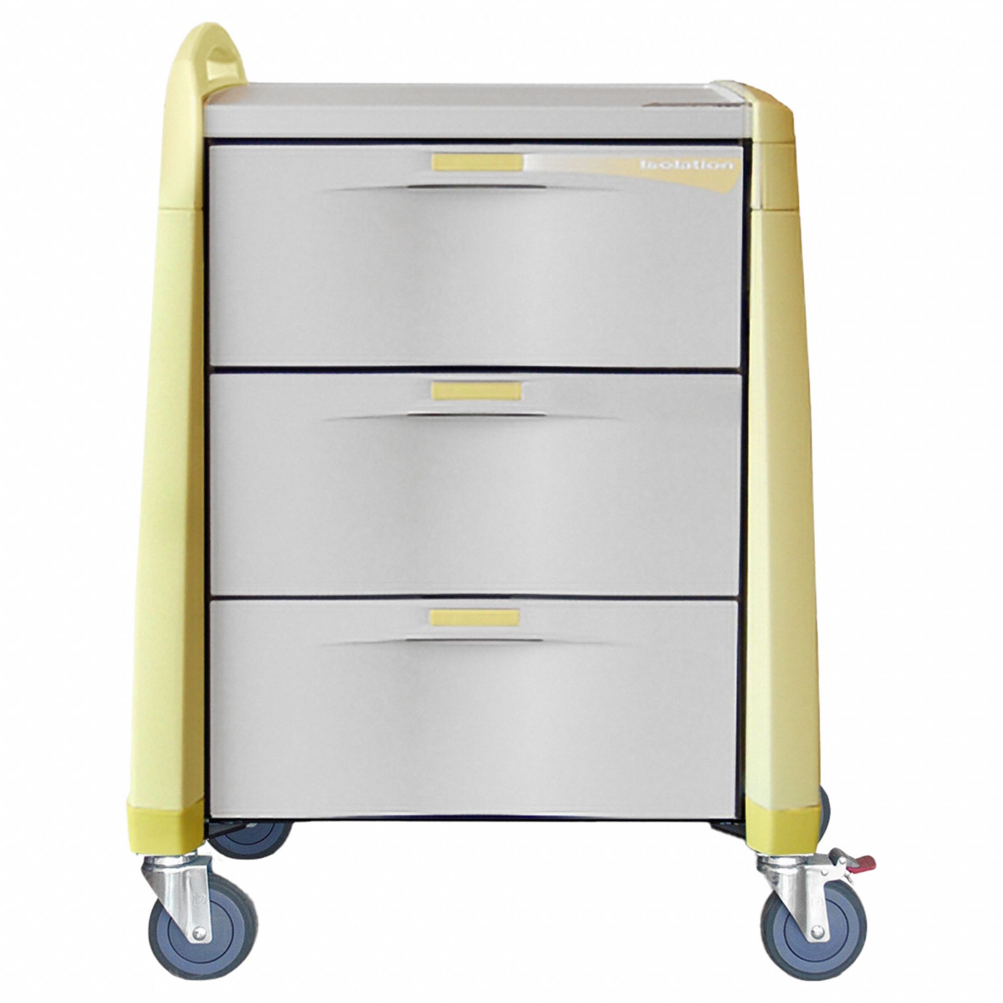 CAPSA HEALTHCARE, Polymer, (1) Swivel with Brake/(3) Swivel, Isolation ...