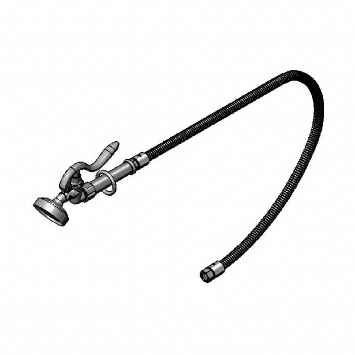 T&S BRASS, Brass, Chrome, Pre-Rinse Sprayer - 5WMY0|B-0950 - Grainger