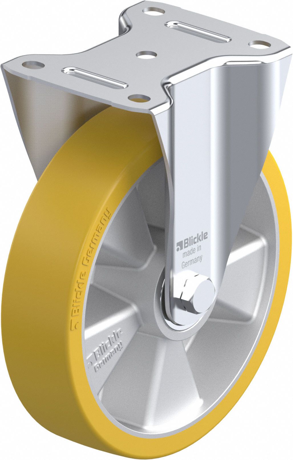 Rigid, No Brake, Plate Caster - 846RX0|B-ALTH 200K - Grainger