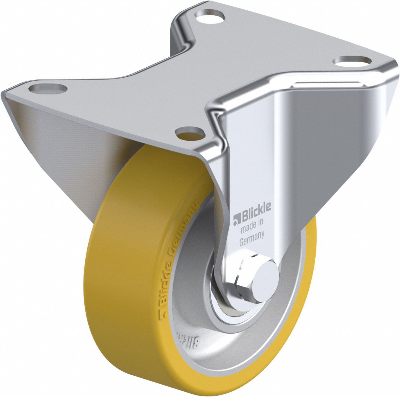 Rigid, No Brake, Plate Caster - 846RV8|B-ALTH 80K - Grainger
