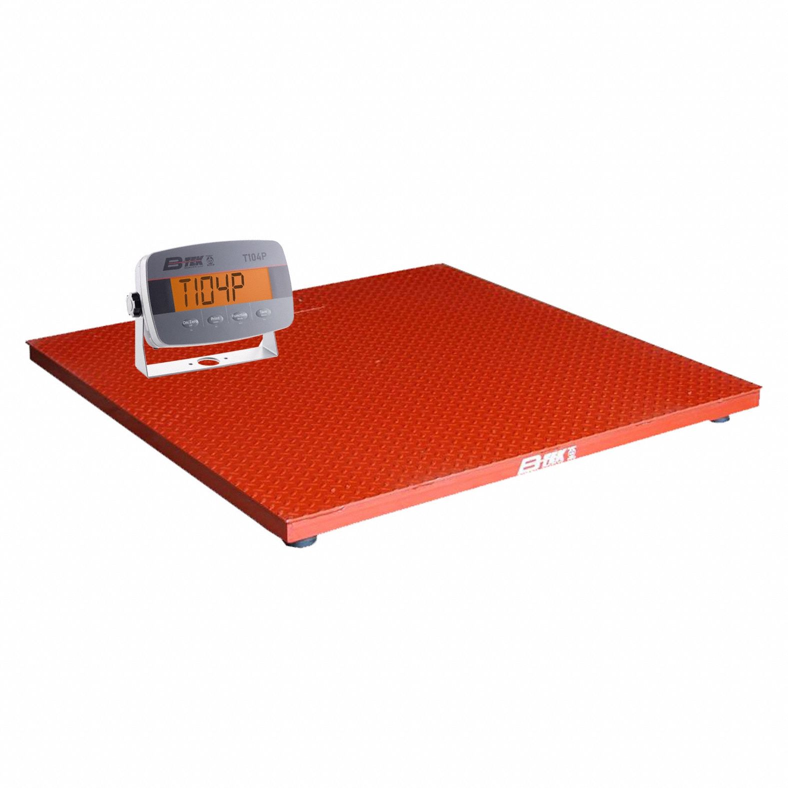 B-TEK, 10,000 lb Wt Capacity, 48 in Weighing Surface Dp, Floor Scale ...