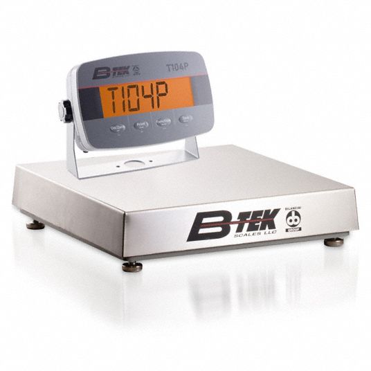 B-TEK, 5 lb Wt Capacity, 12 in Weighing Surface Dp, Bench Scale ...