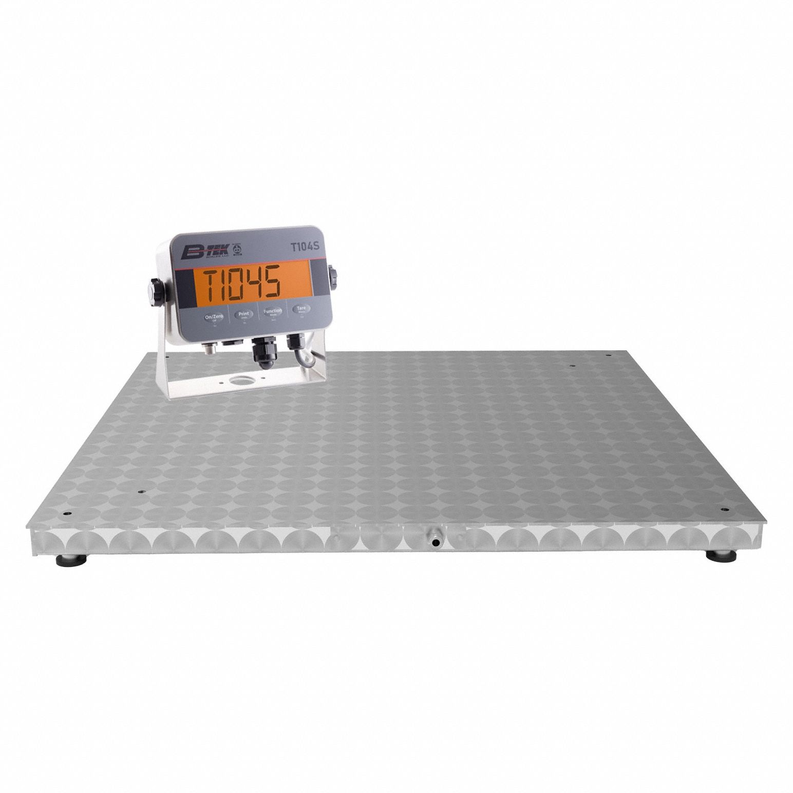 B-TEK, 10,000 lb Wt Capacity, 60 in Weighing Surface Dp, Floor Scale ...