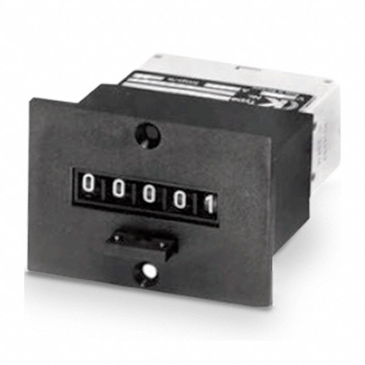 TRUMETER, Front Panel Mounting, 1 5/8 in x 2 1/4 in, Electromechanical ...