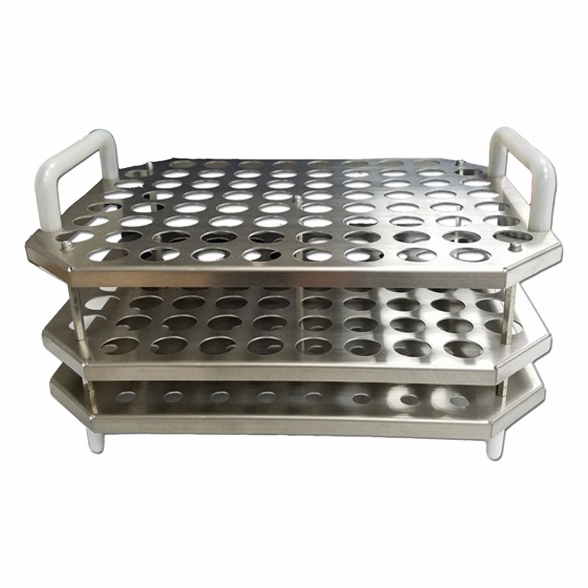 Stainless Steel, Silver, Tube Rack - 38GP82|B2000-8-T150 - Grainger