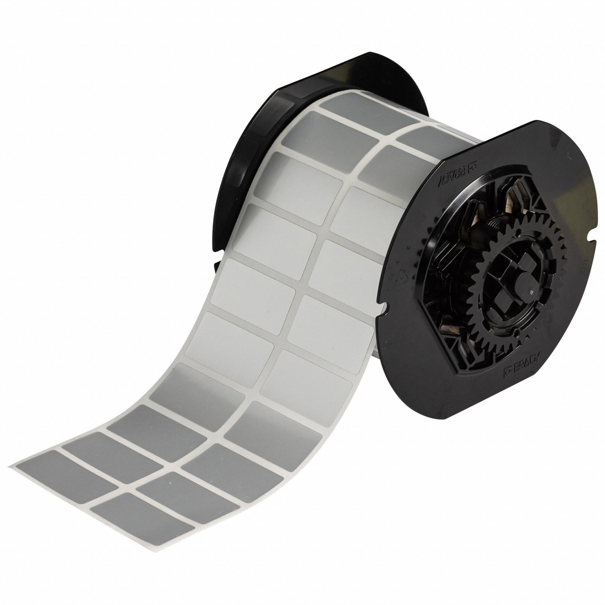 3/4 in x 1 1/2 in, Metallized Polyester, Label - 792W32|B33-6-434 ...