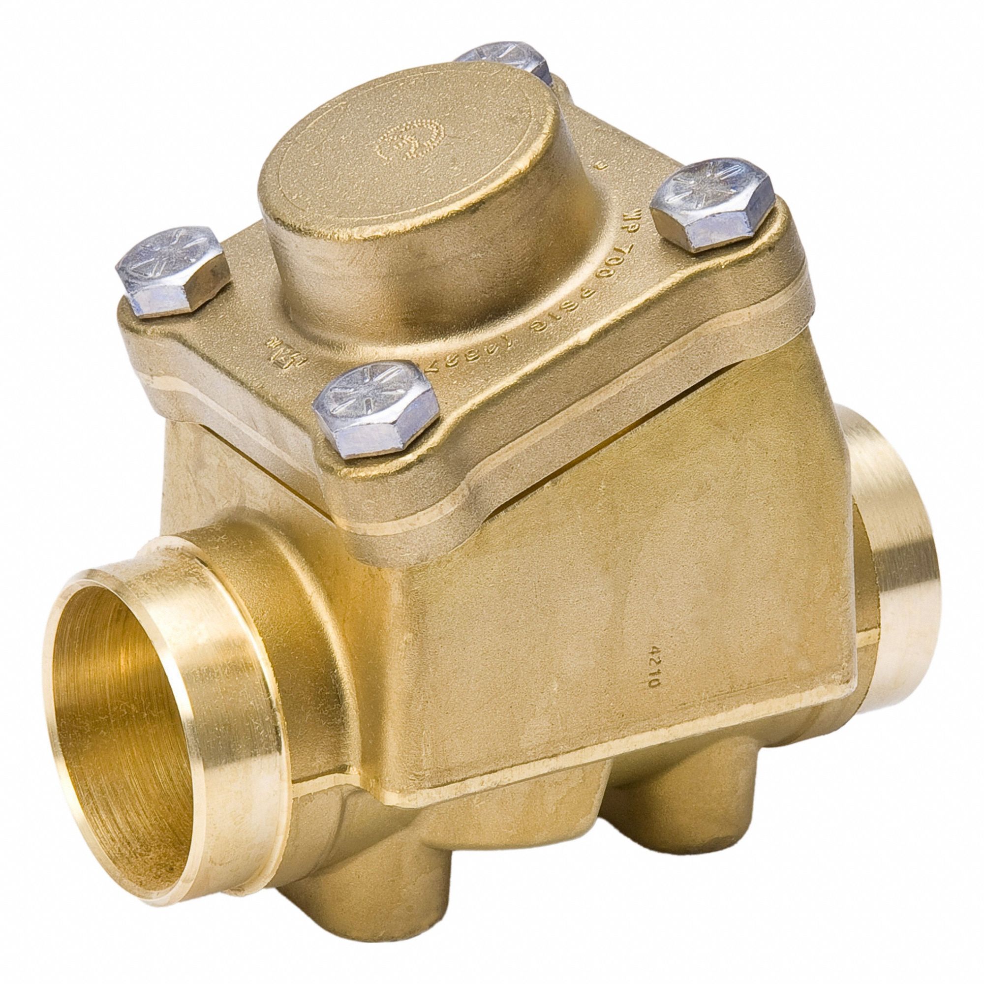 MUELLER, Four-Bolt Check Valve, 1 5/8 in Connections, Refrigerant Check ...