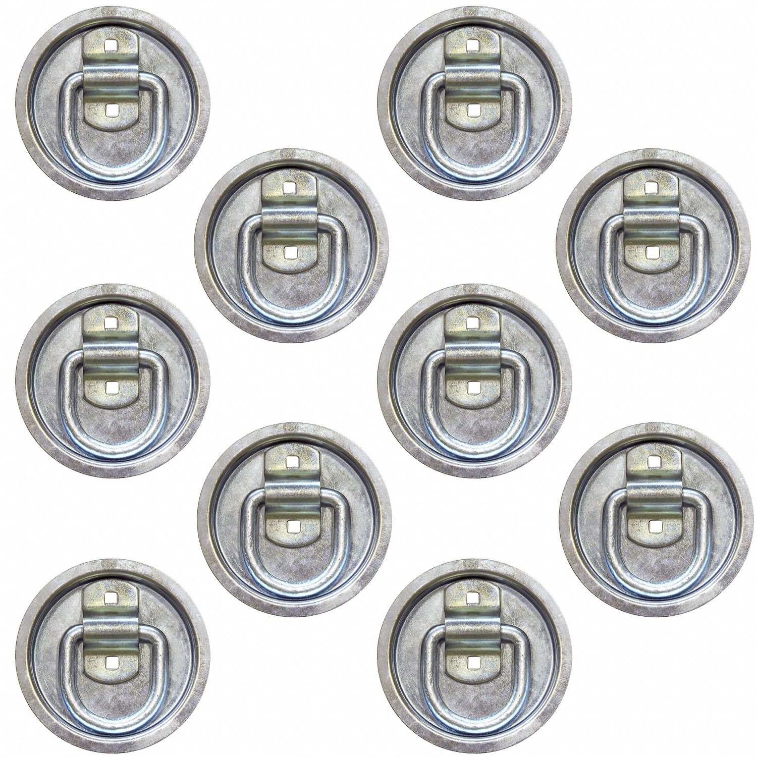 BUYERS PRODUCTS, 53/100 in Ring Dia., 12,240 lb Capacity GVW, D-Ring ...