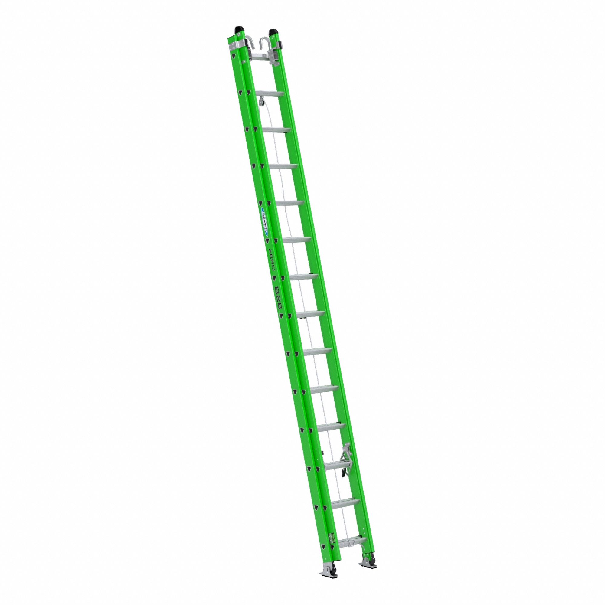 WERNER, 28 ft Ladder Size, Fiberglass, Extension Ladder - 793HD9|B7128 ...