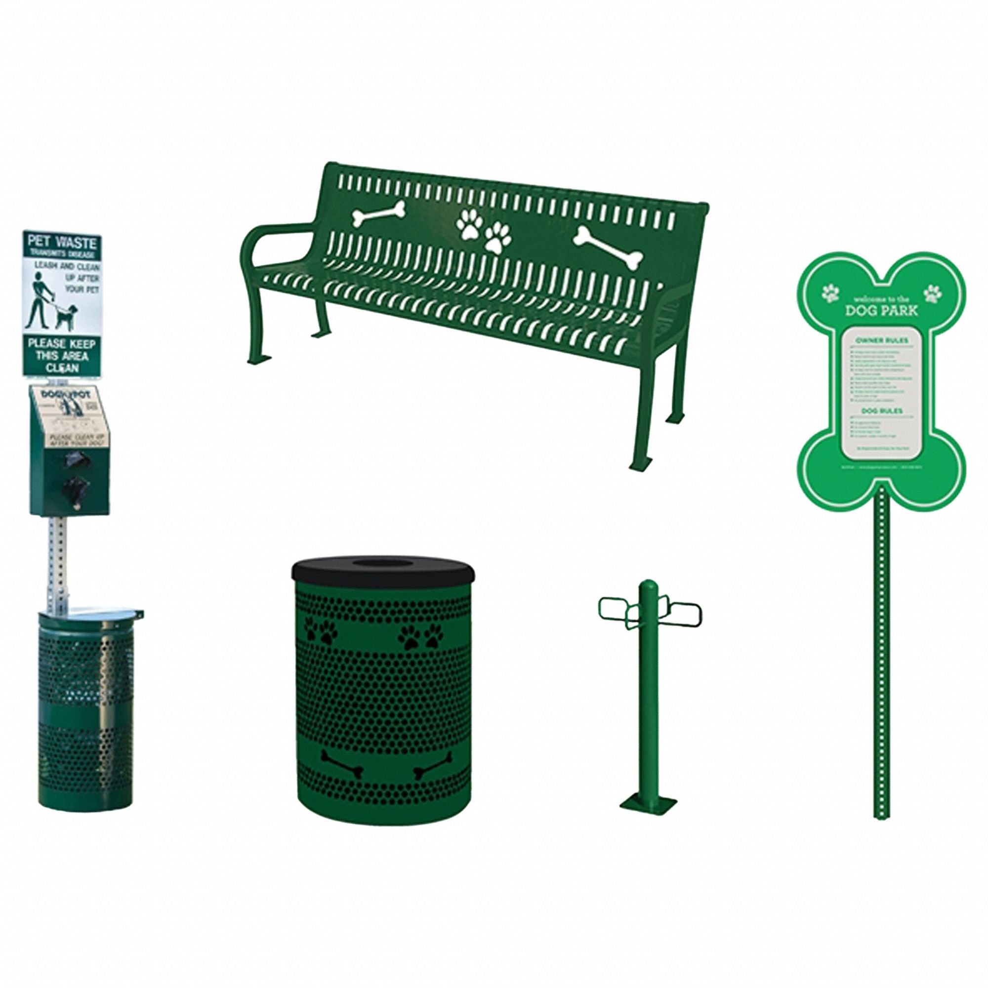 ULTRAPLAY, Dog Park Kit - 817KG7|BARK-DAKIT-NATURAL - Grainger