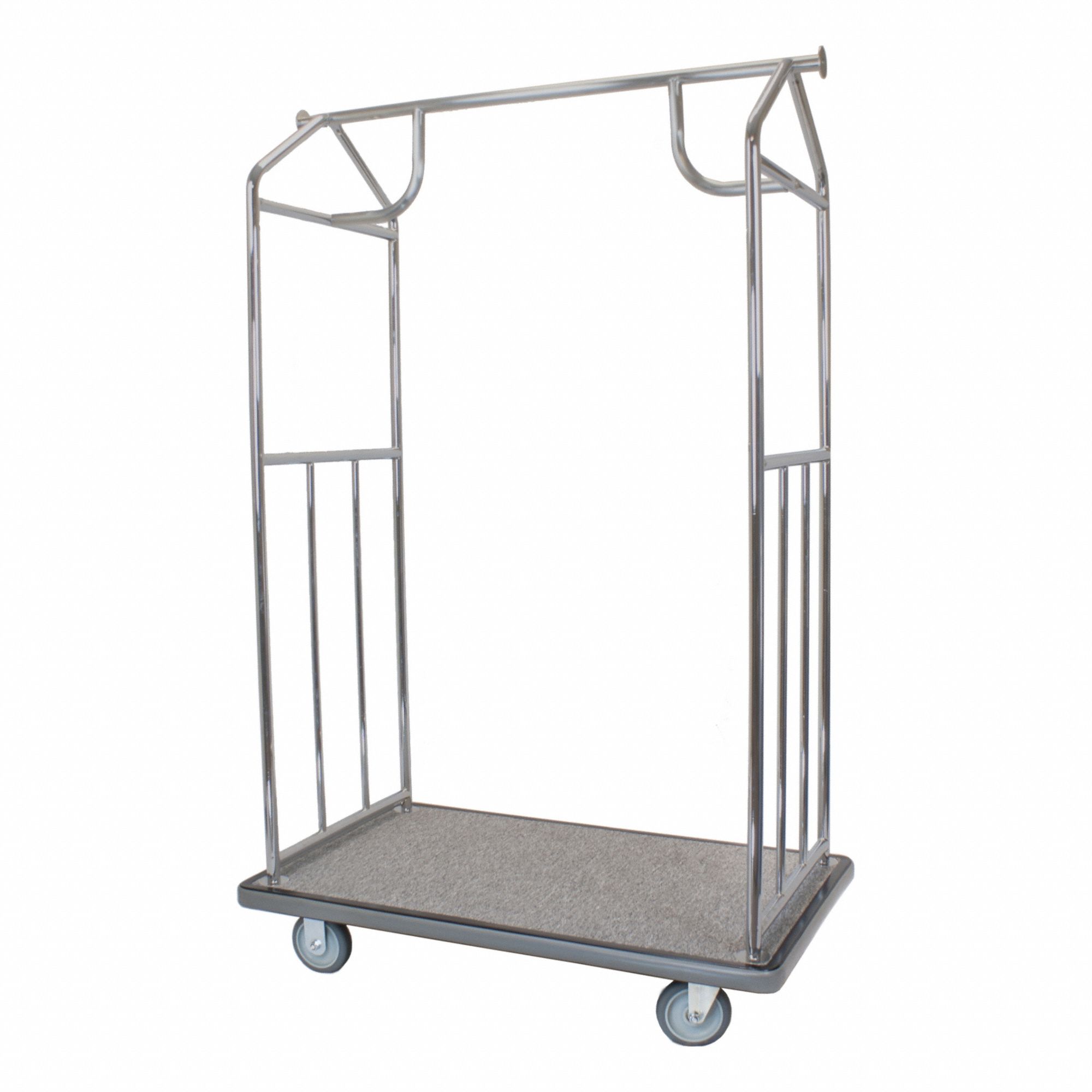 HOSPITALITY 1 SOURCE, 1 in Frame Dia, 43 in Overall Lg, Bellman Cart ...