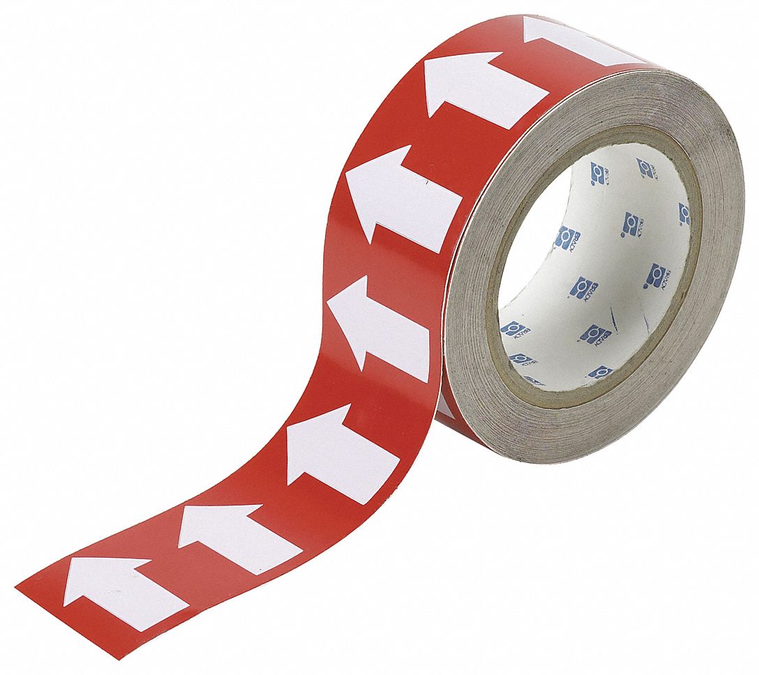 BRADY ROLL ARROWS - Pipe Marking Arrows and Banding Tape - BDY106168 ...