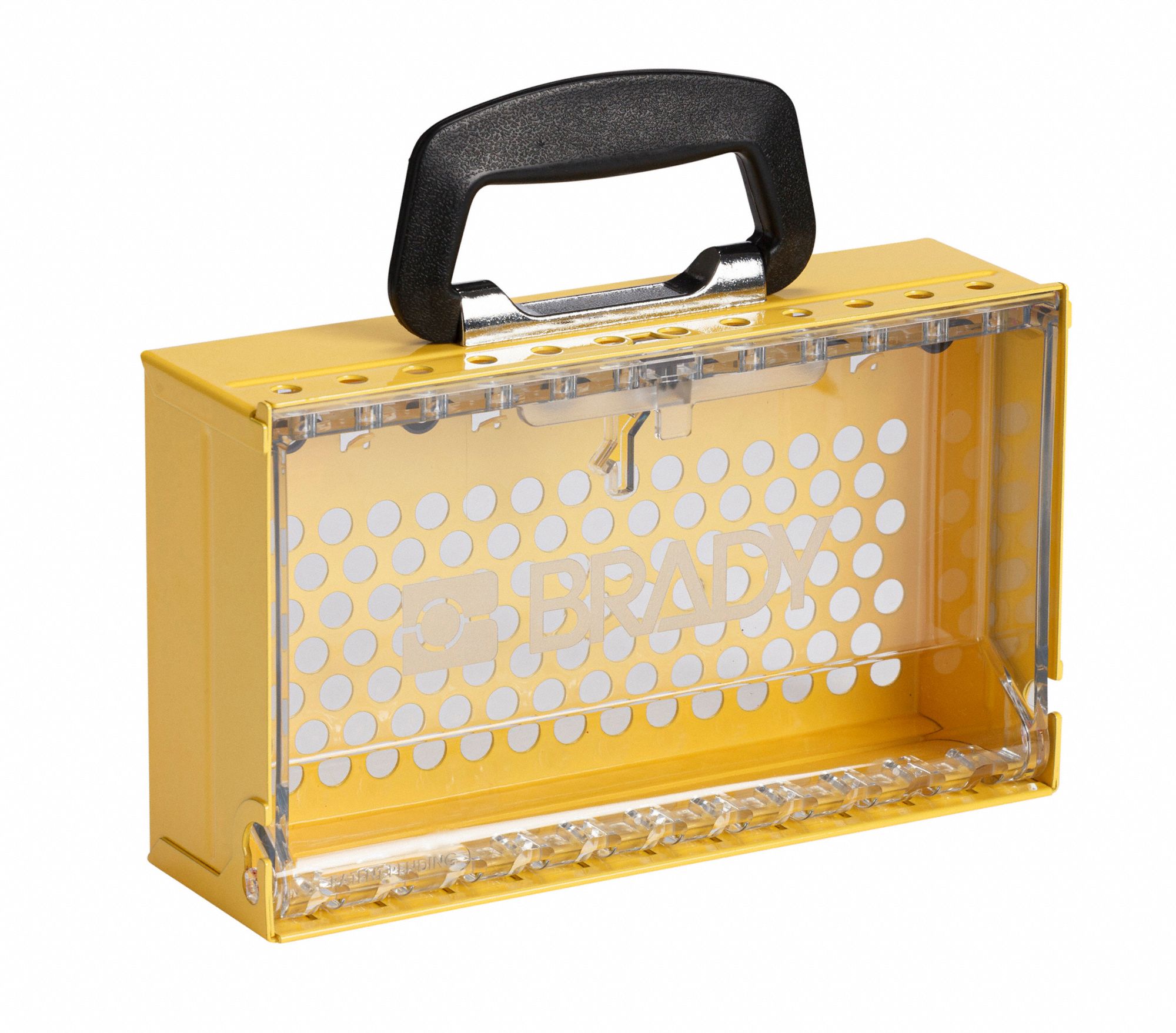 BRADY GROUP LOCK BOX, STEEL, SLIMVIEW, YELLOW - Group Lockout Boxes ...