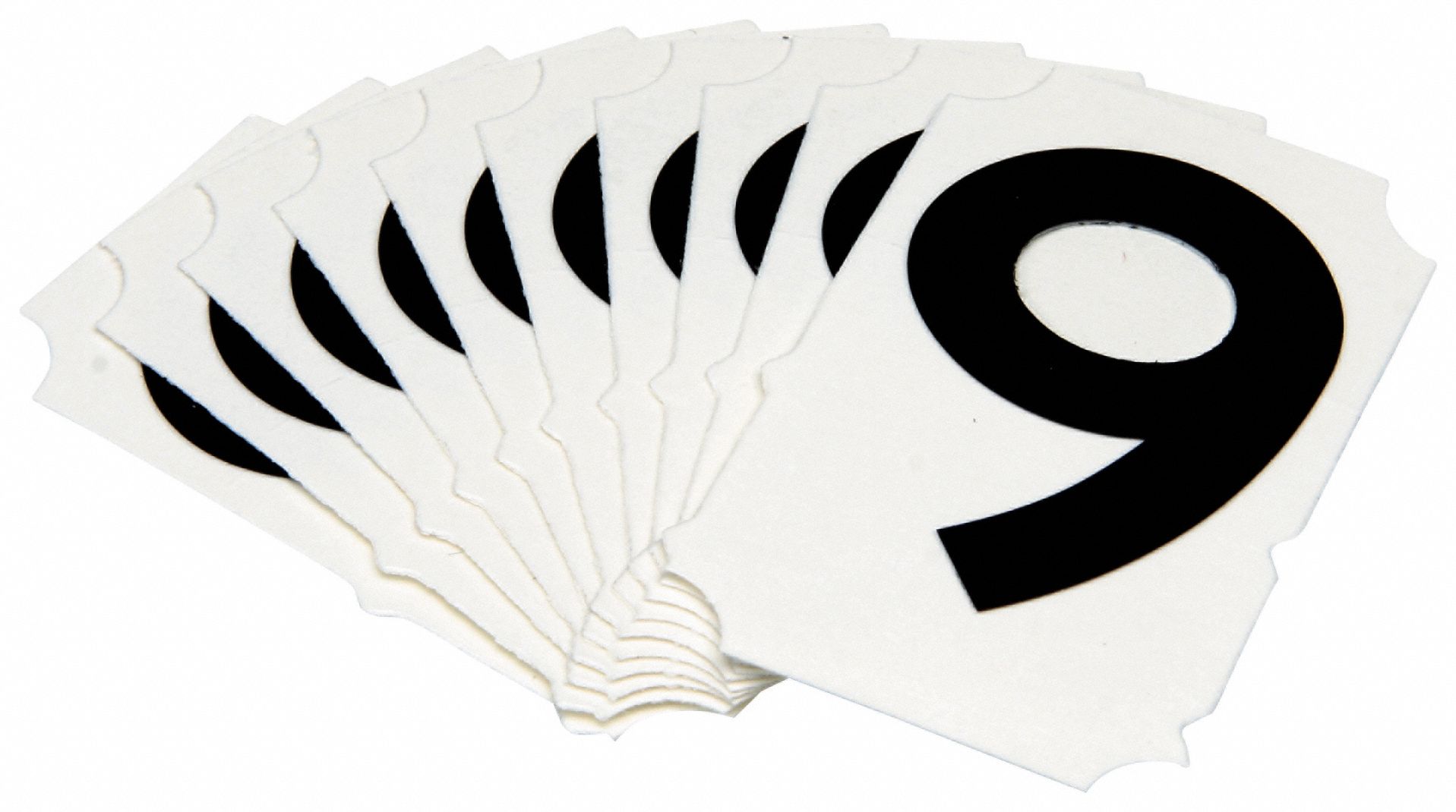 BRADY QA 5050 Series B302 2" Lbl, 9 BK 10PK - Letters and Numbers ...