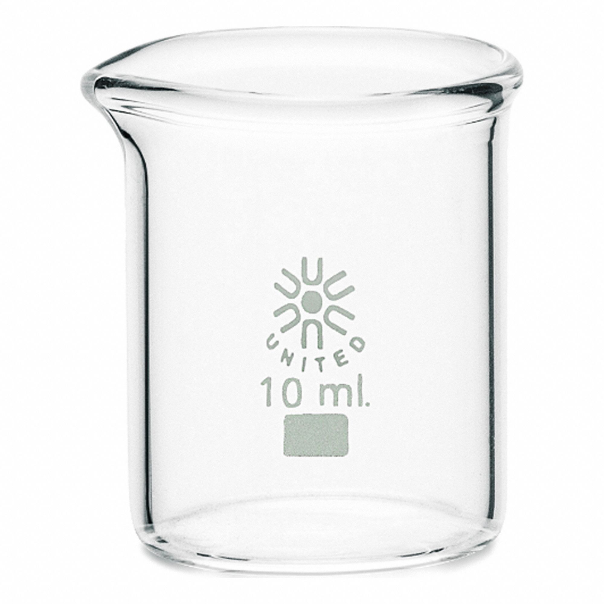 Borosilicate Glass, Low Form, Beaker - 207FY6|BG1000-10 - Grainger
