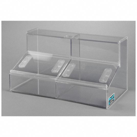 POLTEX Benchtop Bulk Storage Bin Double, Holds Bulk Lab Items, Caps ...