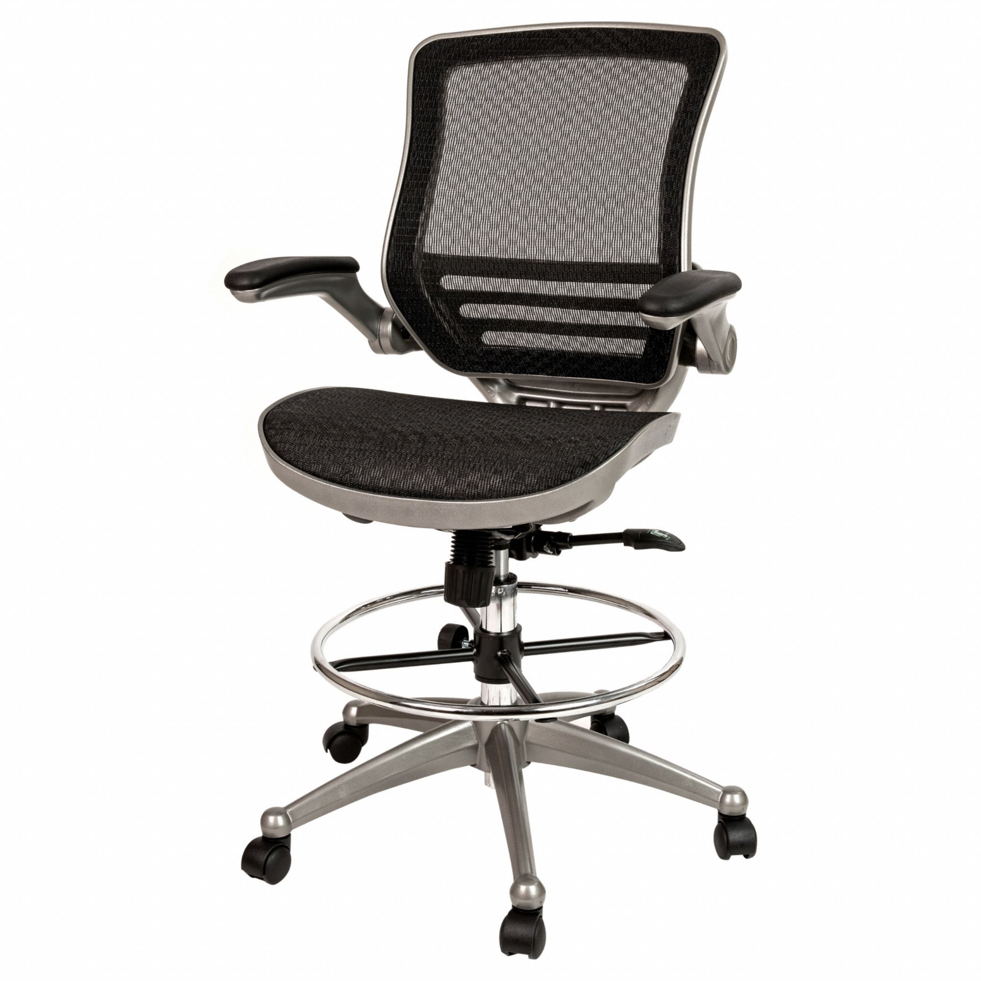 FLASH FURNITURE, Waylon, Black, Drafting Chair - 812M24|BL-LB-8801X-D ...