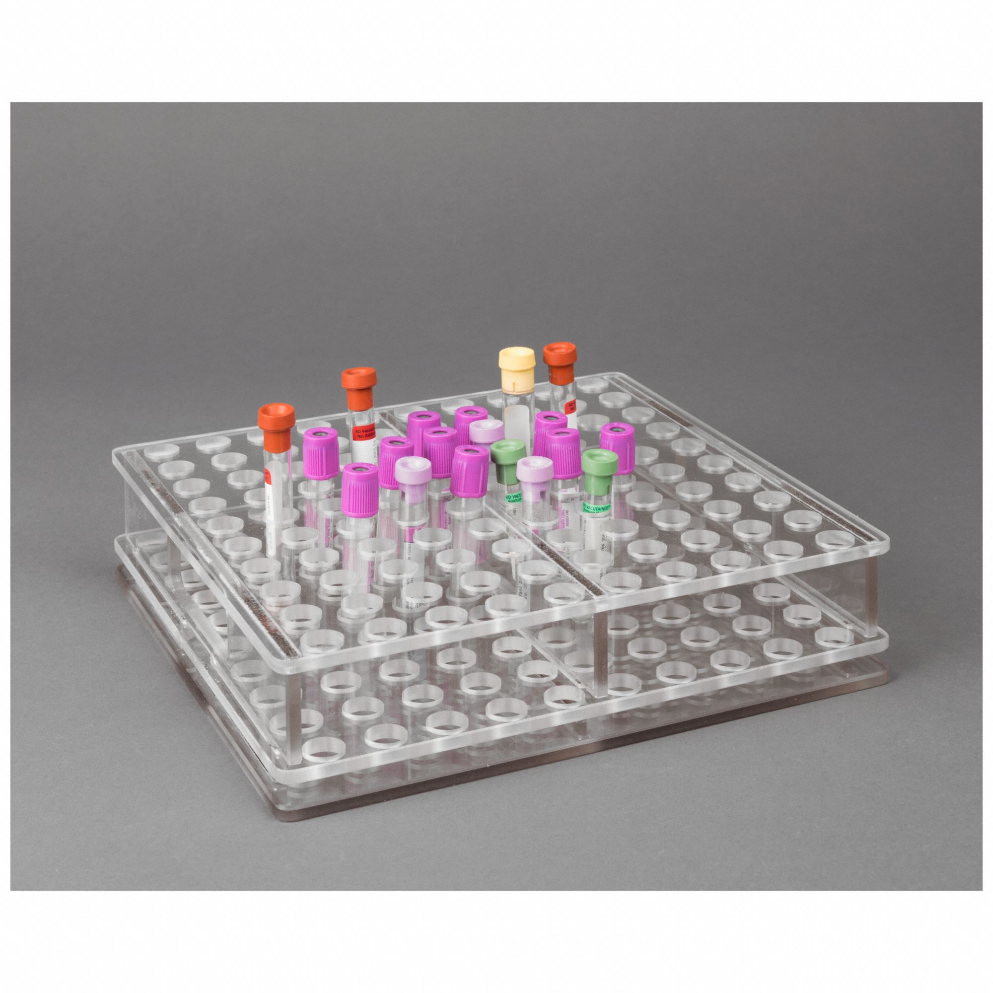 10 in Overall Wd, 2 1/2 in Overall Ht, Tube Rack - 798L17|BLDTUBE100 ...