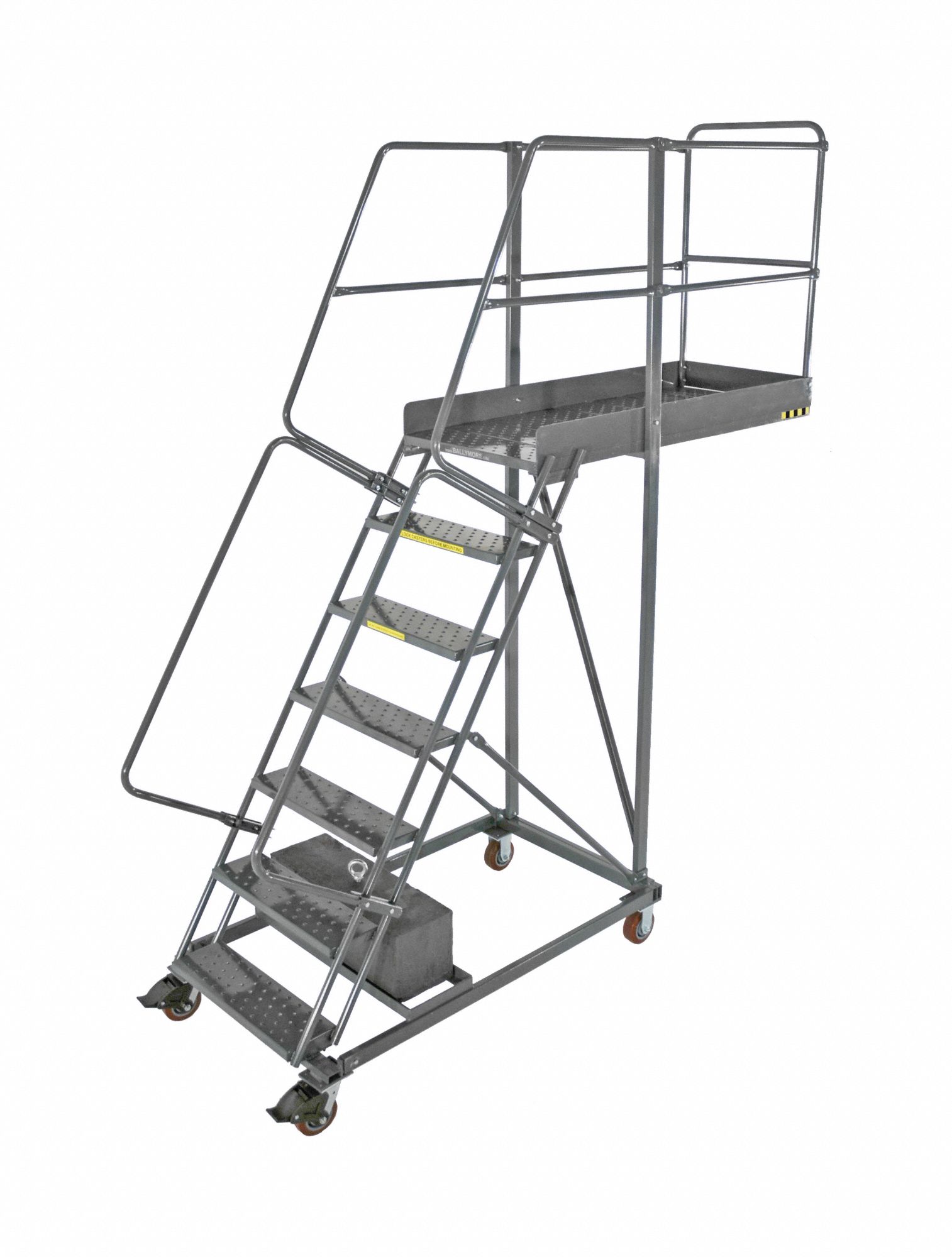 BALLYMORE HD CANTILEVER ROLL LADDER,32"X52",7 STEP - Cantilever Ladders ...