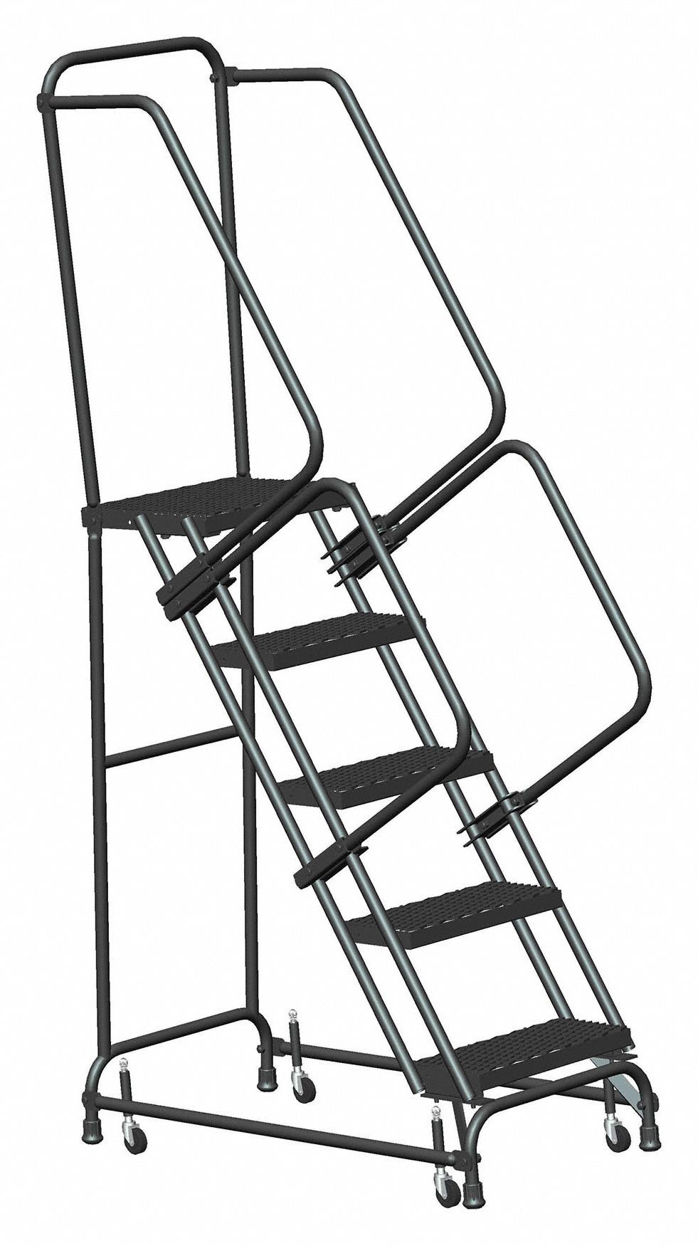 BALLYMORE SPRING LOADED LADDER,83 IN H,20 IN W - Rolling Ladders ...