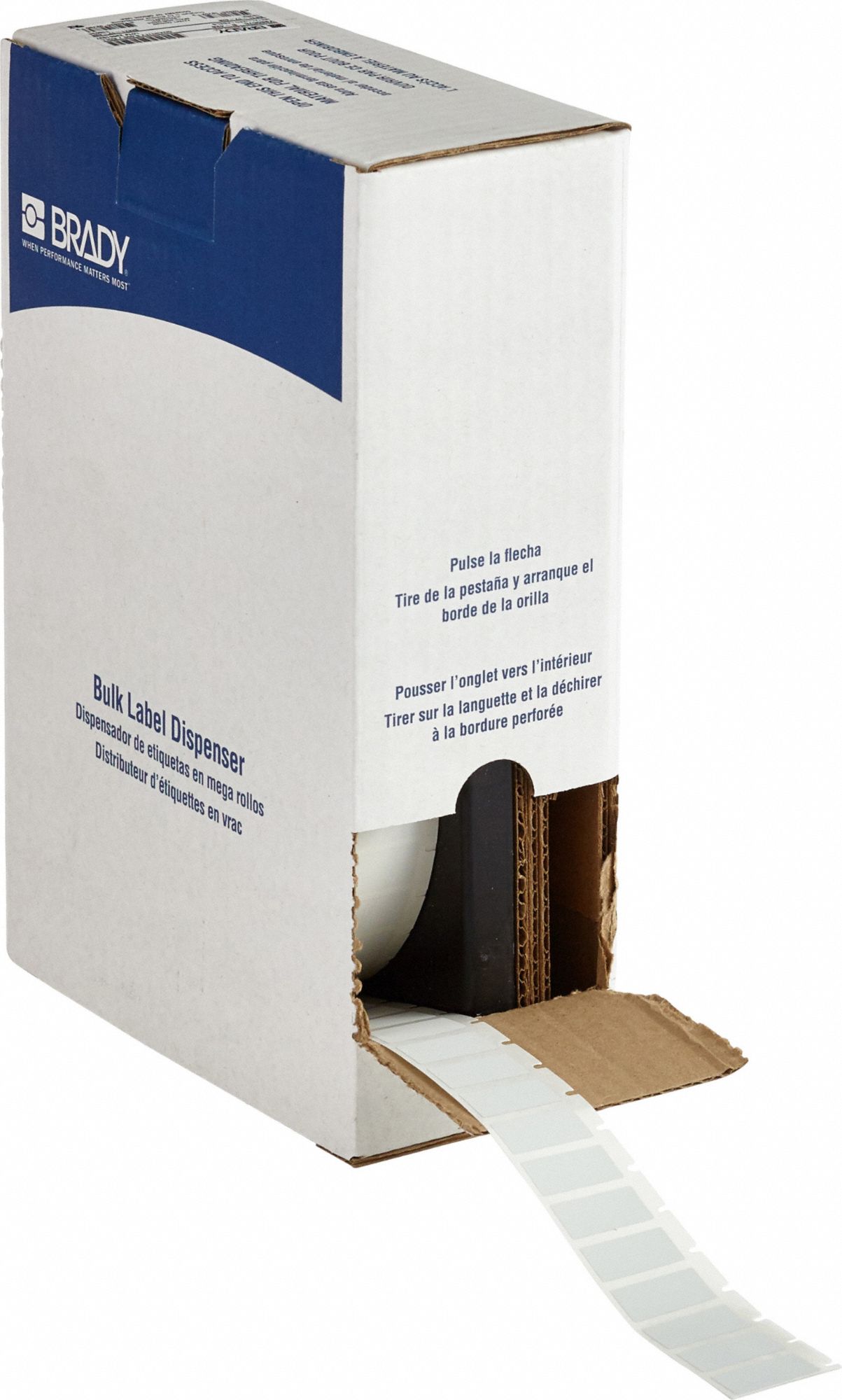 1/2 in x 1 in, 1 in x 1/2 in, Pre-Cut Label Stock Roll - 803RF3|BM-17 ...