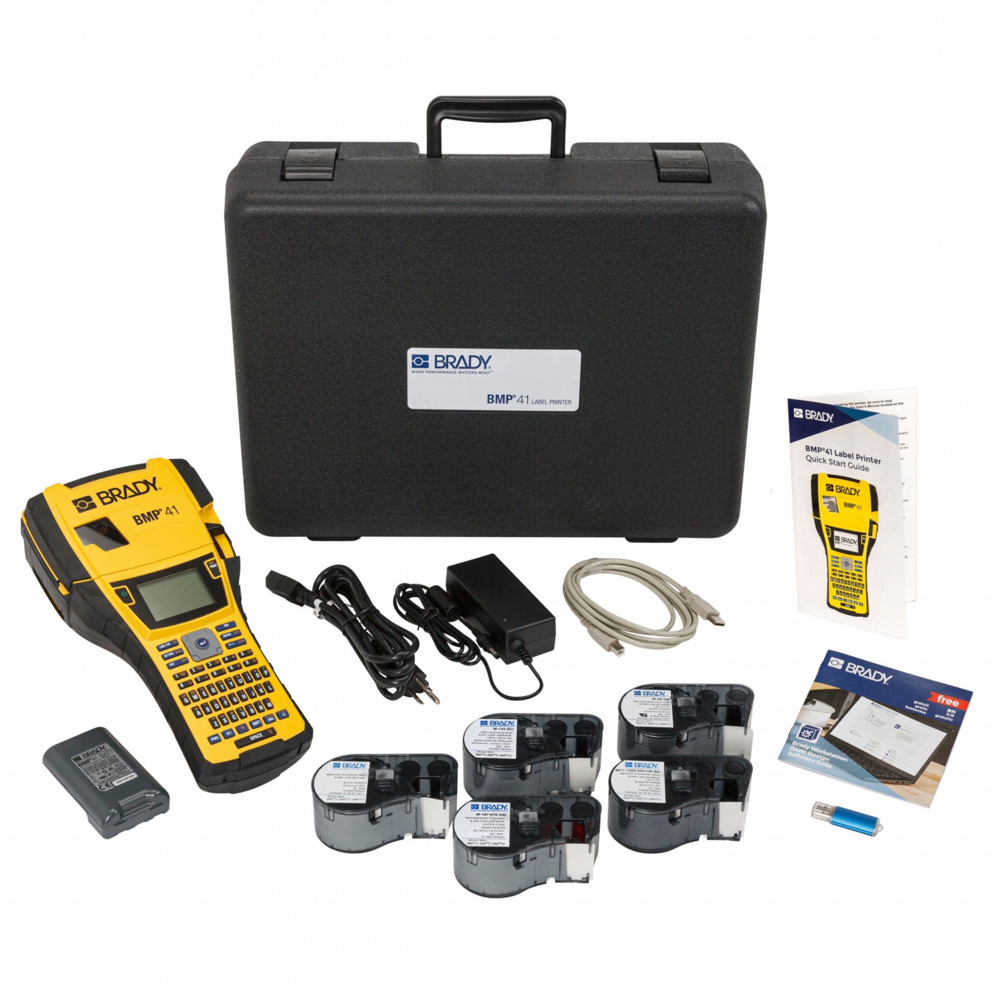 Electrical, No Wireless Connectivity, Handheld Label Printer Kit ...