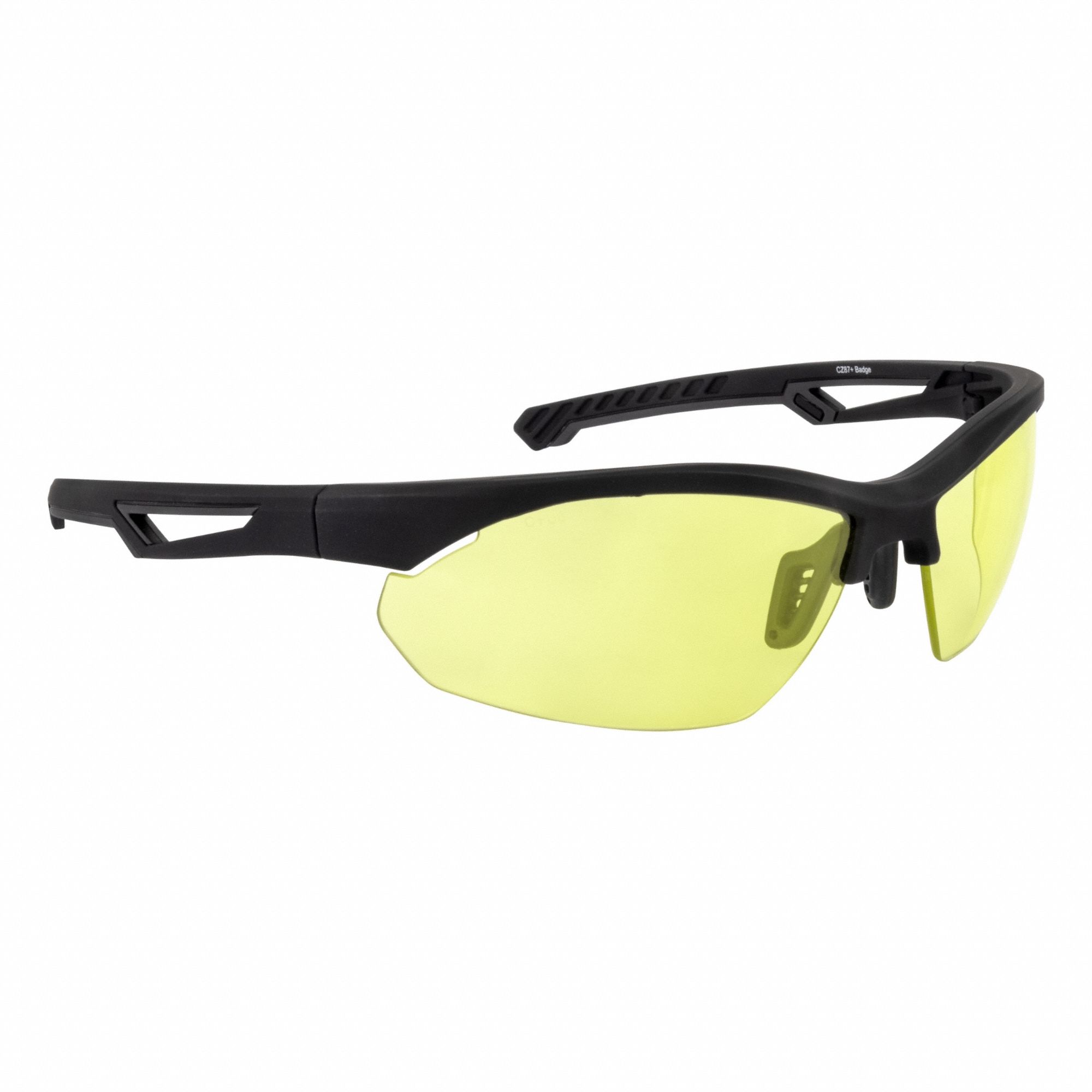 CROSSFIRE, Amber Lens, Half-Frame, Safety Glasses - 870CF0|4825 - Grainger