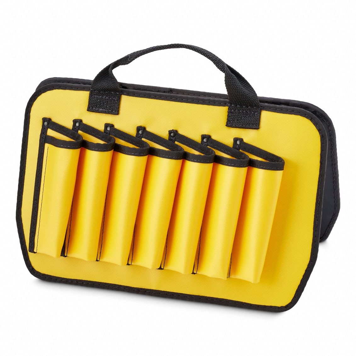 PLATT, 16 Pockets, Black/Yellow, Tool Pouch - 818D82|B121 - Grainger