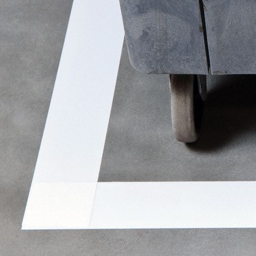 BRADY Floor Marking Tape: Gen Purpose, Solid, White, 2 in x 100 ft, 8 ...