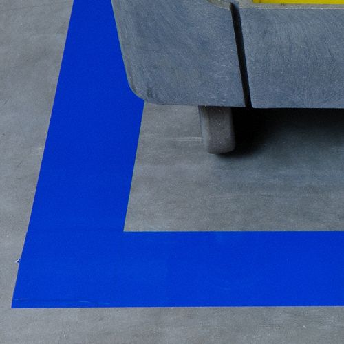 BRADY Floor Marking Tape: Gen Purpose, Solid, Blue, 2 in x 100 ft, 8 ...