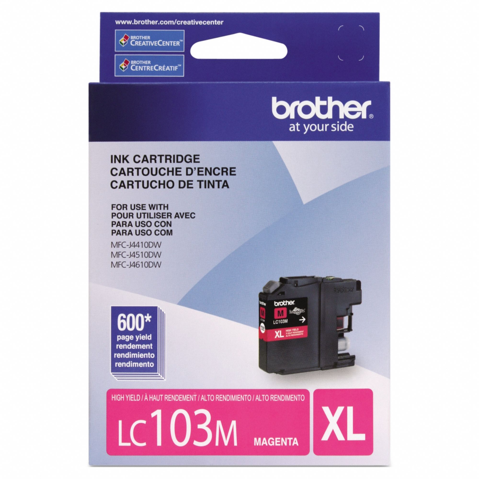 BROTHER, Magenta, Magenta, High Yield Ink Cartridge - 51UU05|BRTLC103M ...