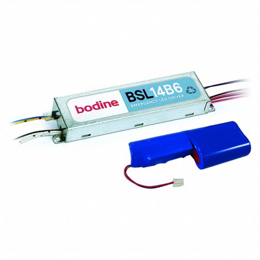 BODINE, 14 W Max. Bulb Watts, 120 to 277V AC, LED Emergency Driver ...