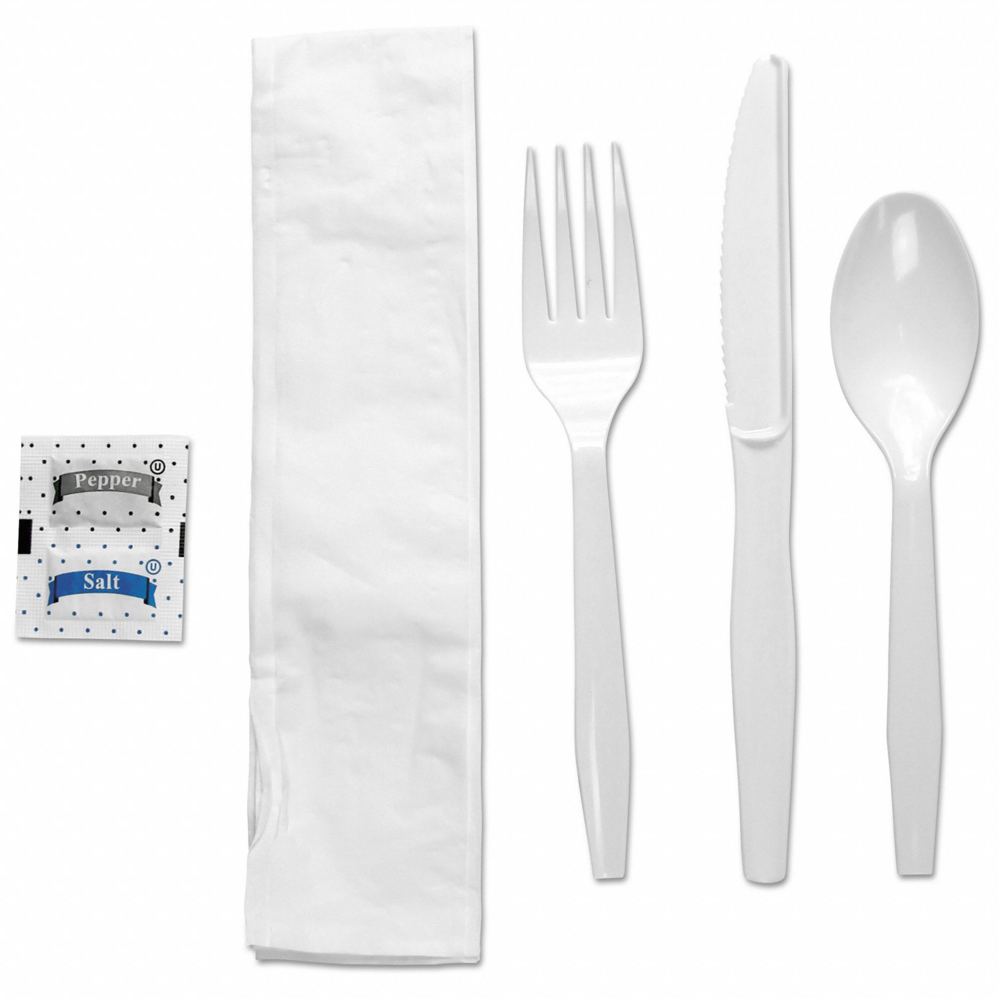 White, Polystyrene, Disposable Cutlery Set - 799LK2|BWKFKTNSMWPSWH ...