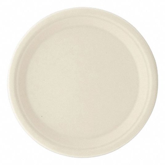 Tan, 10 in Disposable Plate Size, Disposable Fiber Plate - 820GC4|PL ...