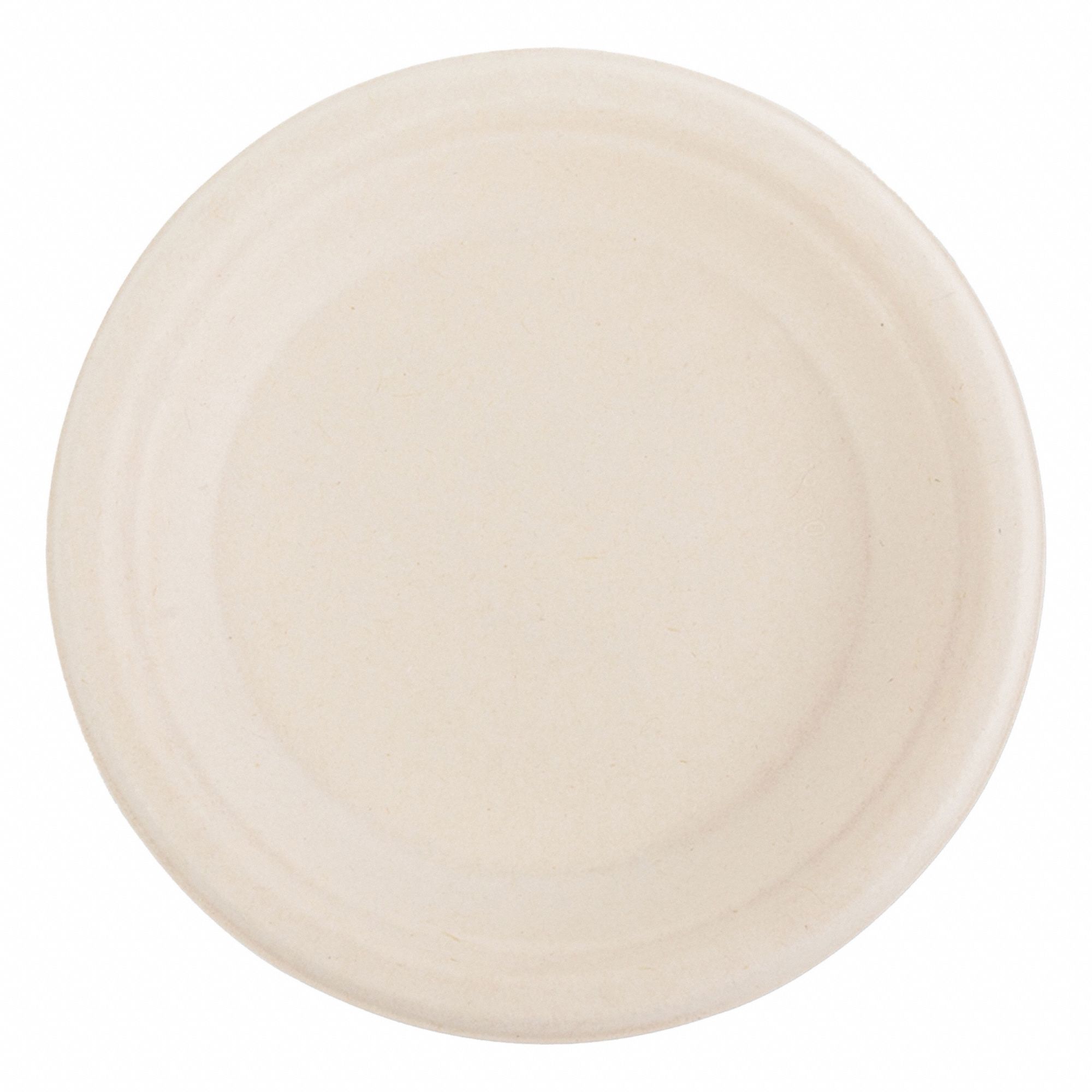 Tan, 6 in Disposable Plate Size, Disposable Fiber Plate - 820GC5|PL ...
