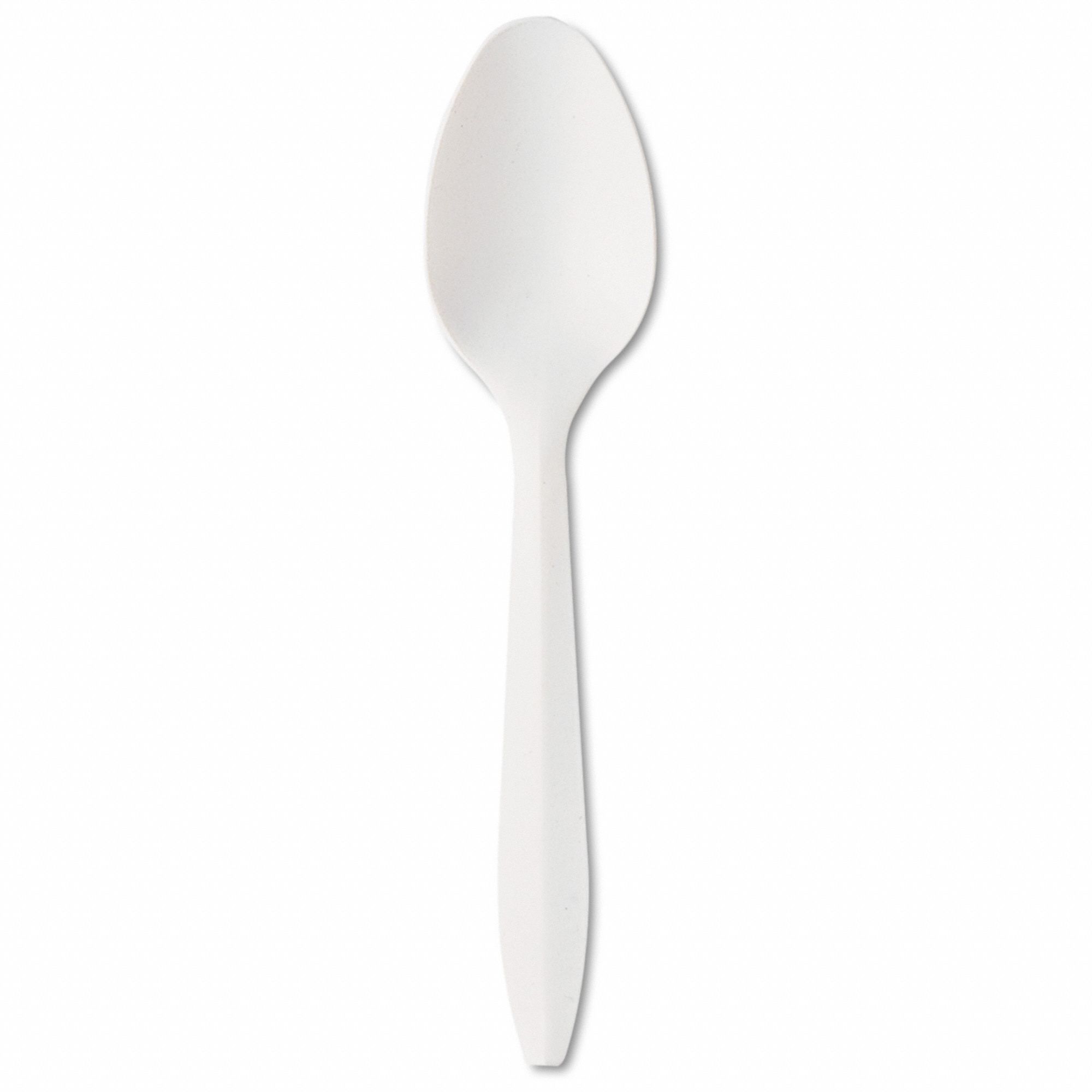 White, Medium-Wt, Disposable Spoon - 485V84|V01788 - Grainger