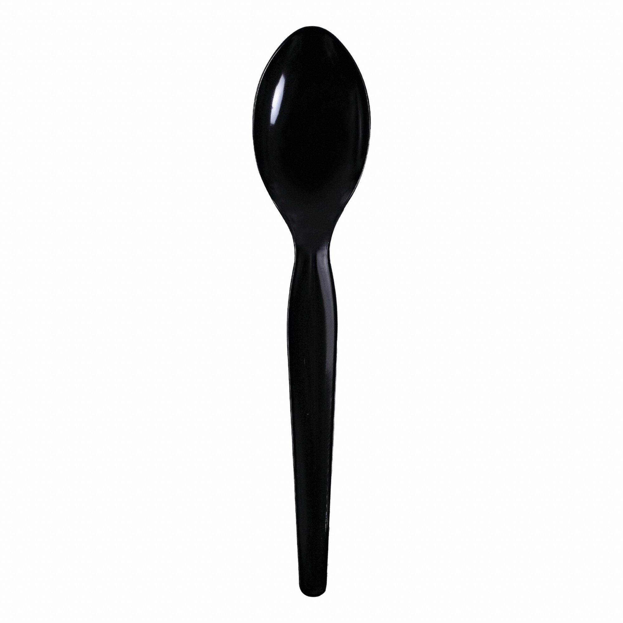 Black, Heavy-Wt, Disposable Spoon - 485W20|V01857 - Grainger