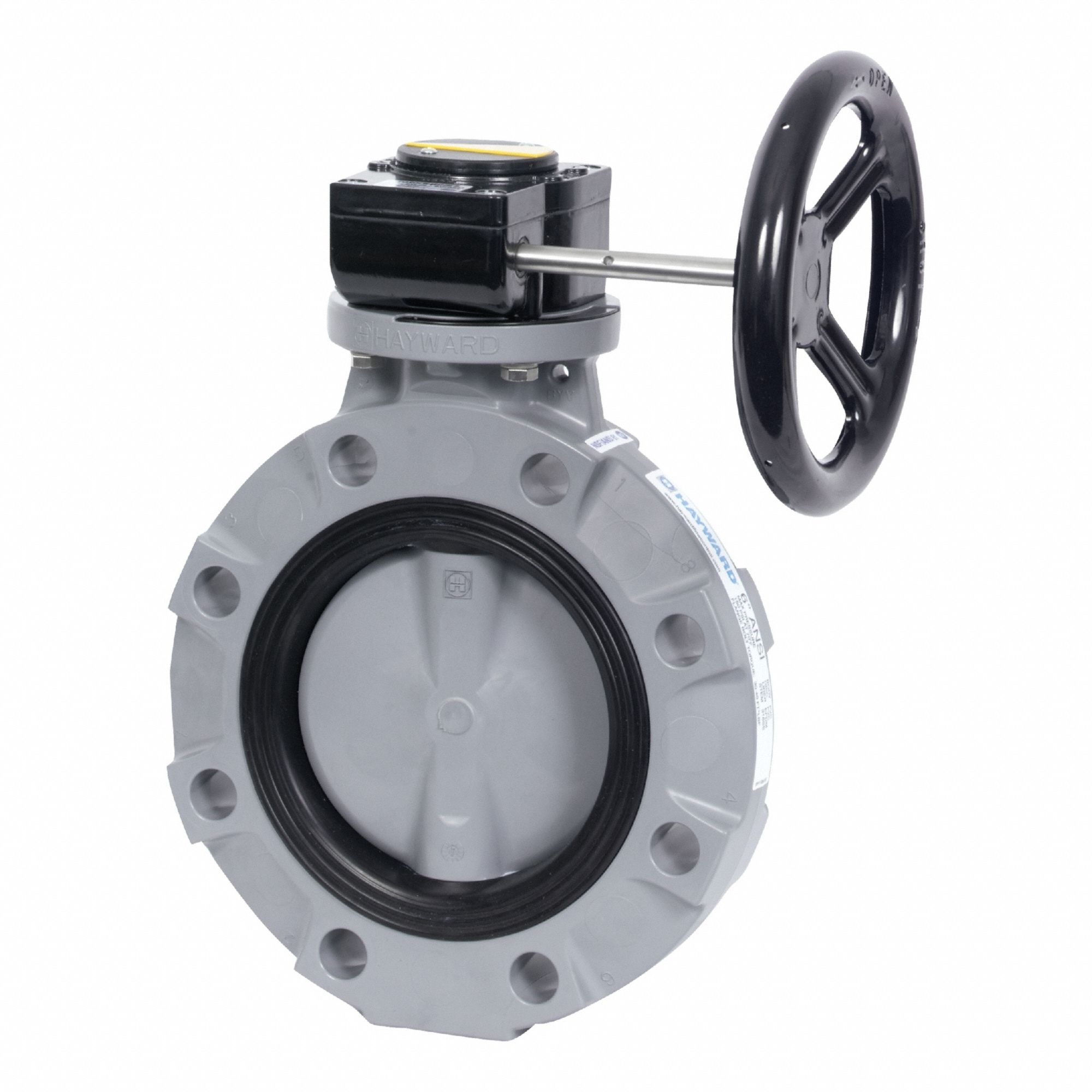 HAYWARD, 6 in Pipe Size, Concentric, Butterfly Valve - 842WR5 ...