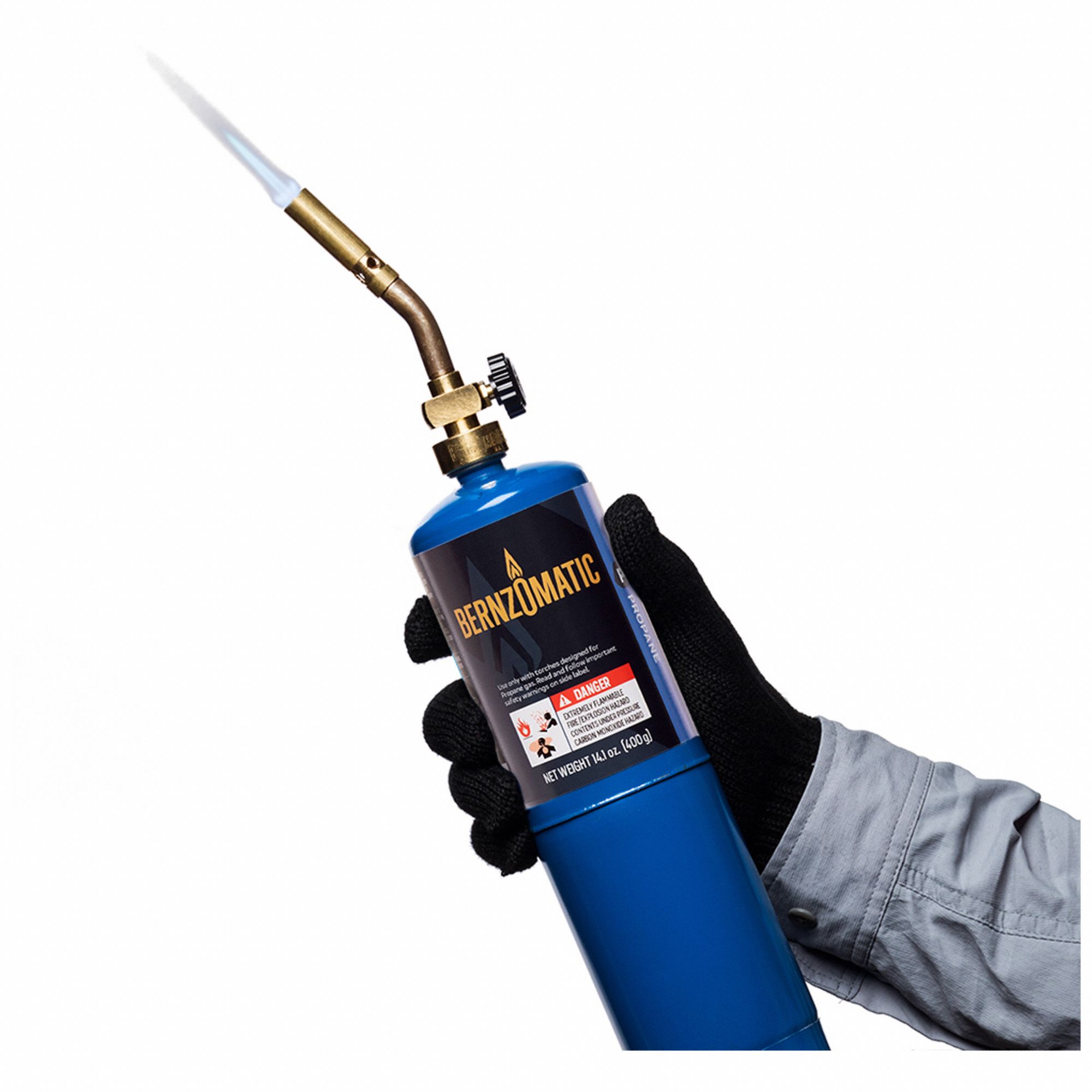 BERNZOMATIC Hand Torch w/ Cylinder: Pencil, External Lighter, Adj Flame ...