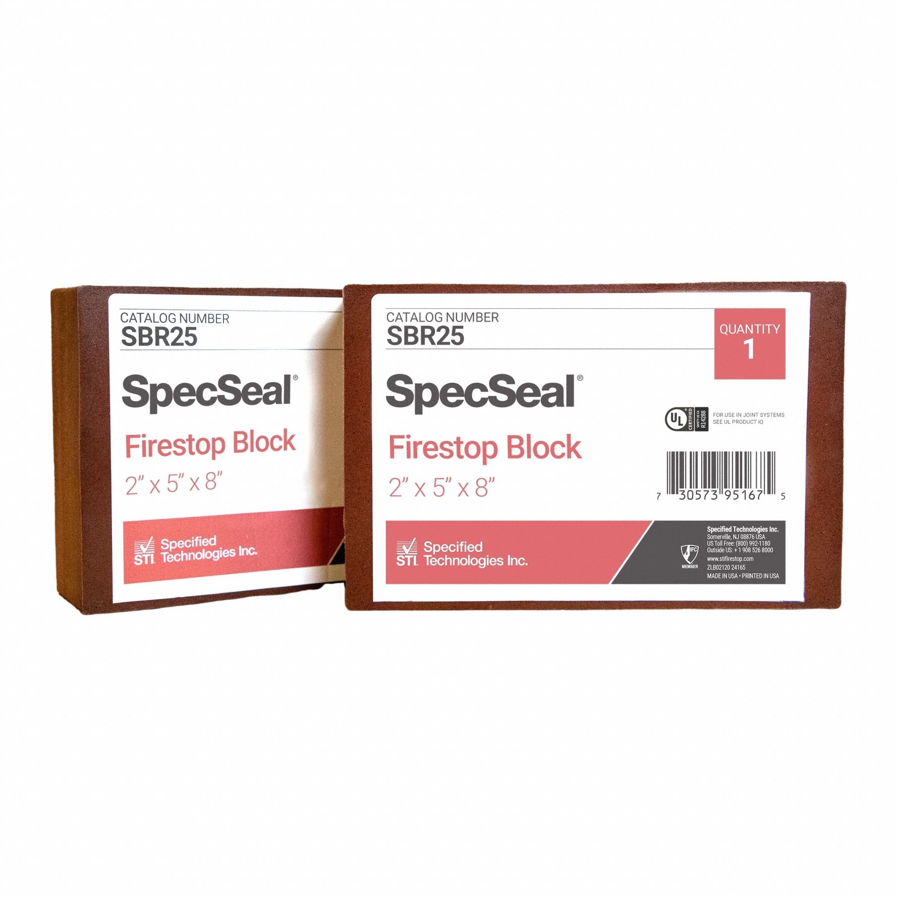 SPECSEAL, 8 in Overall Lg, 2 in Overall Wd, Firestop Block - 877VM4 ...